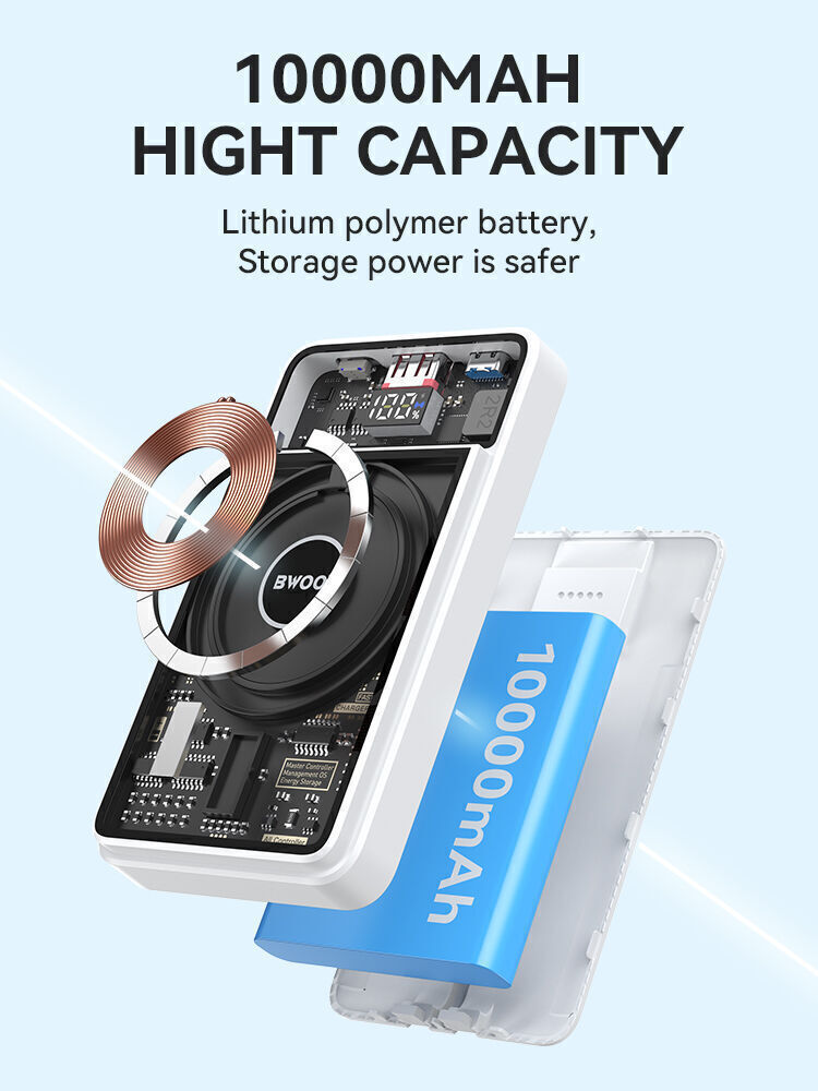 Buy China Wholesale Bwoo Portable Charging Magnetic Wireless Power Bank ...