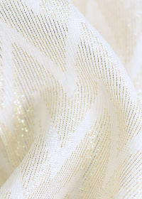 Buy Wholesale China "zigzag' Design Fabric With Gold Thread For Dress ...