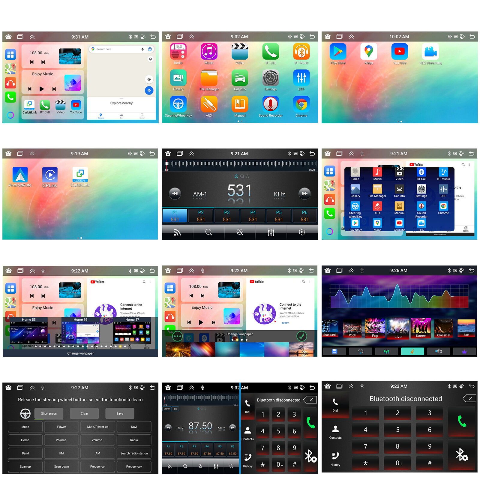 Buy Wholesale China Podofo Android 13 4+64g 10.1'' 8 Core Double Din Car Stereo Wireless Carplay ...