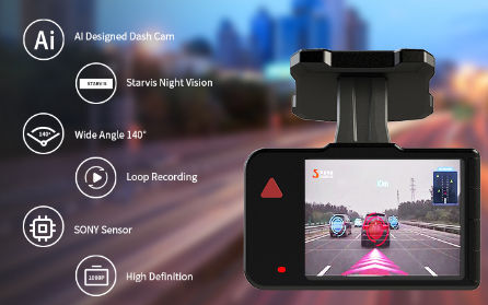 3inch 16:9lcd Monitor 4k 6g Dual Lens 7 Adas Functions Ai Dash Cam - China Wholesale 4k Lcd Ai ...