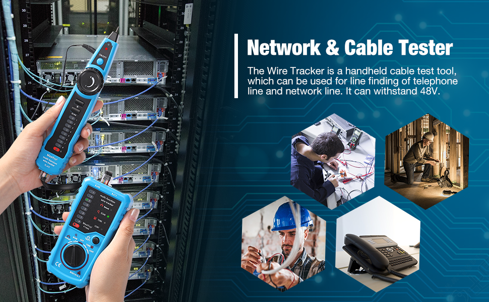 Network Line Finder Rj45 Rj11 Rj12 Cat5 Cat6 Utp Network Cable Tester ...