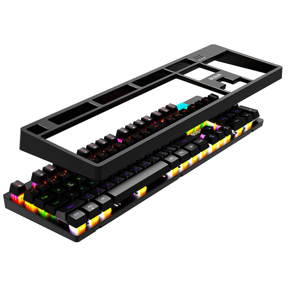 Factory Sale Usb Wired Mechanical Keyboard Rainbow Backlit Gaming ...