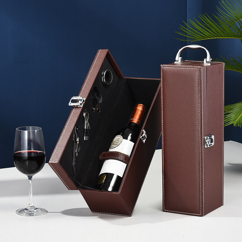 Buy Wholesale China Wine Gift Box Portable Two Bottle Wine Case For ...