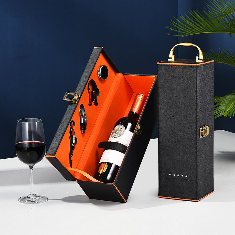 Buy Wholesale China Wine Gift Box Portable Two Bottle Wine Case For ...