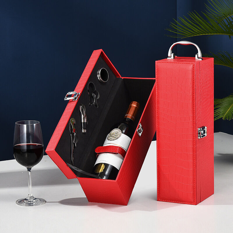 Buy Wholesale China Wine Gift Box Portable Two Bottle Wine Case For ...
