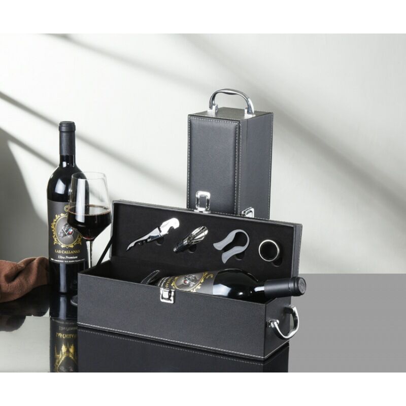 Buy Wholesale China Wine Gift Box Portable Two Bottle Wine Case For ...