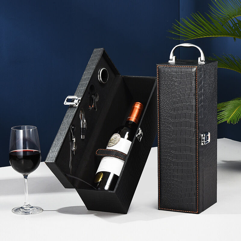Buy Wholesale China Wine Gift Box Portable Two Bottle Wine Case For ...