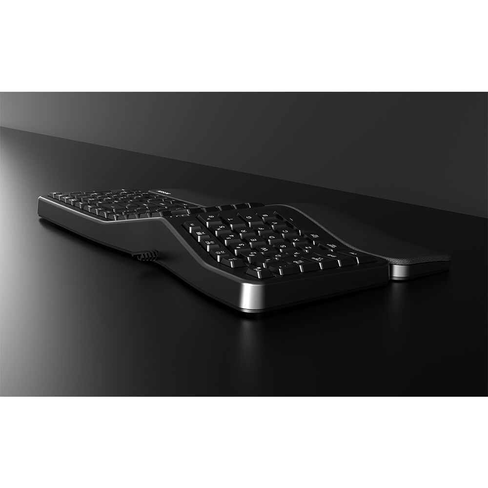 Led Light Ergo Keyboard,rest-split Keyboard Ergonomic Design Wired ...