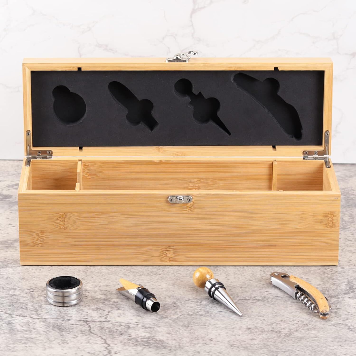 Buy Wholesale China Wine Wood Box Portable Two Bottle Wine Case For ...