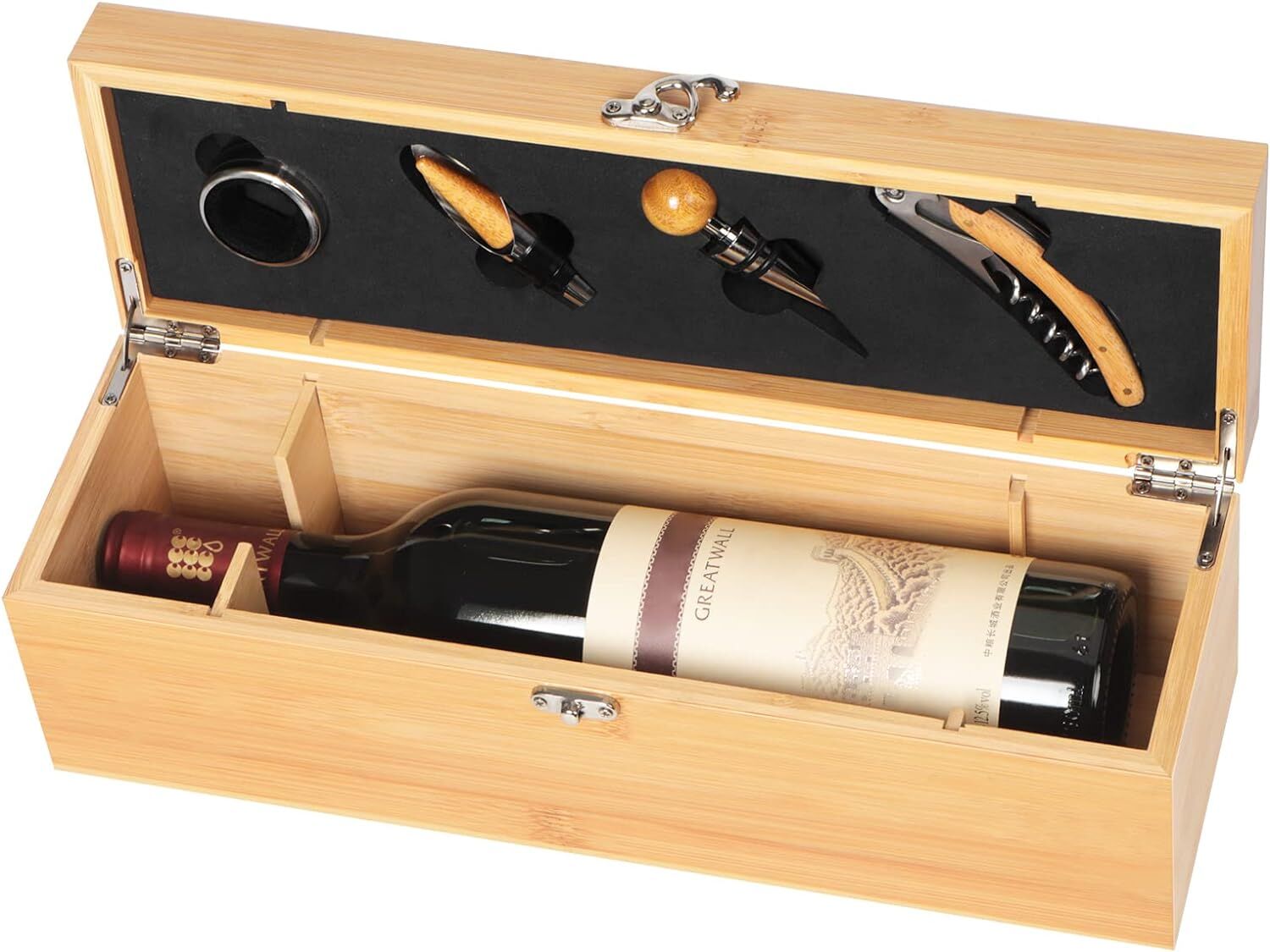 Buy Wholesale China Wine Wood Box Portable Two Bottle Wine Case For ...
