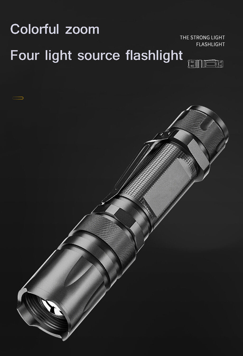 Buy Wholesale China New Retractable Zoom P50 Strong Light Flashlight ...