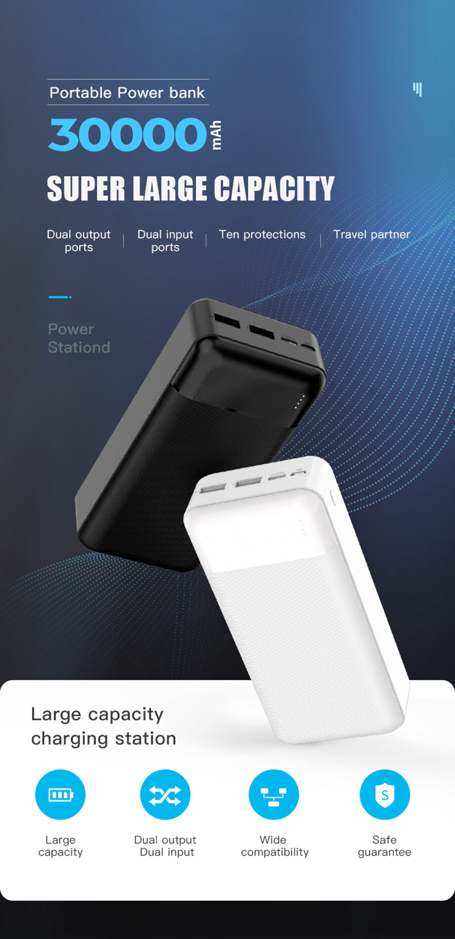 Buy Wholesale China Factory Custom Power Bank 30000 Mah Battery Power ...