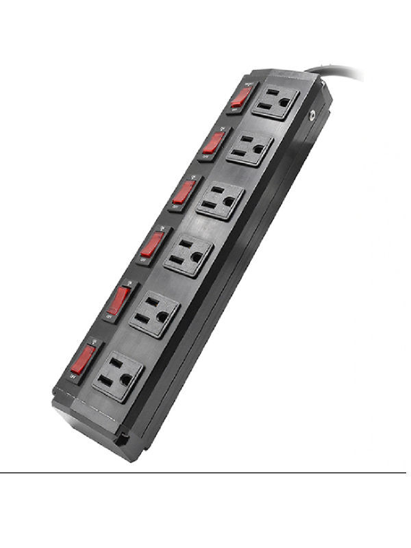 Buy Wholesale China Us 6 Outlets Pdu Socket Metal Power Strip With ...