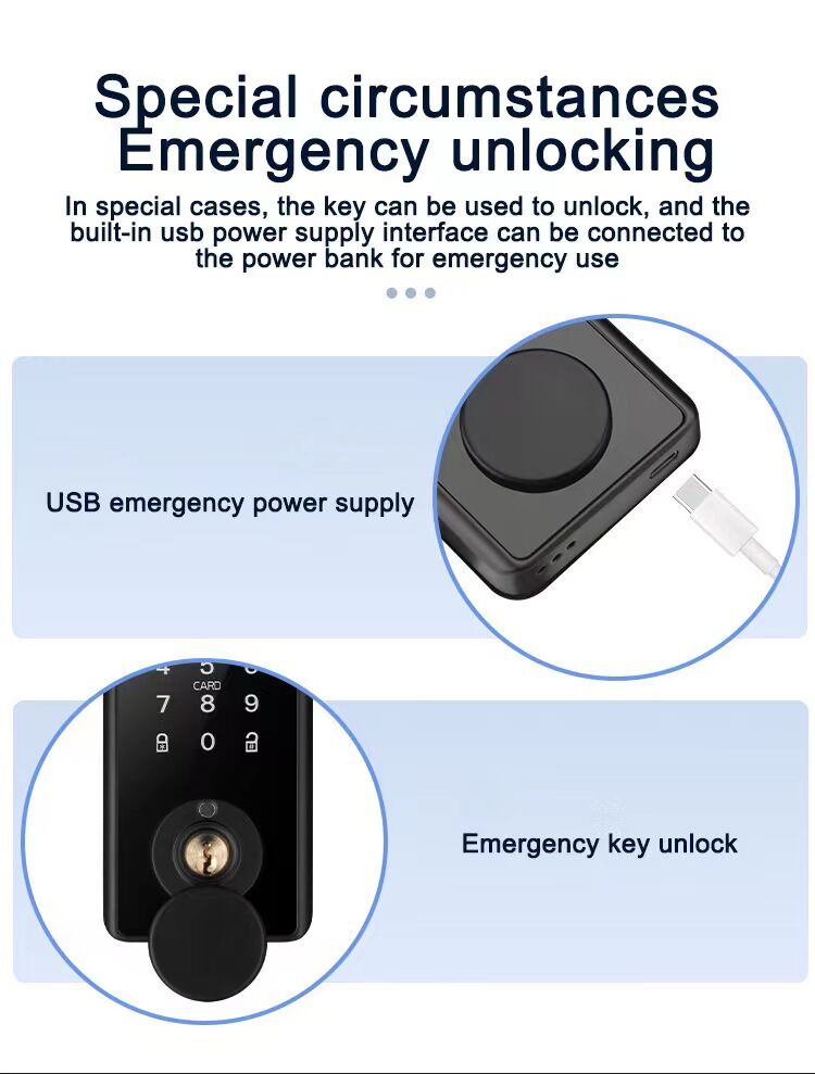 Fully Automatic Deadbolt Door Lock With Tuya Smart Or Tt Lock App For ...
