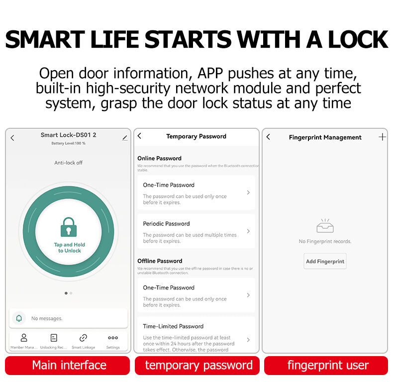 Fully Automatic Deadbolt Door Lock With Tuya Smart Or Tt Lock App For ...