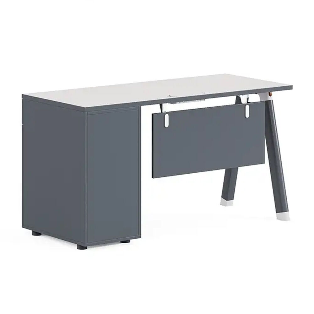 Single Modular Office Furniture Computer Desk Cubicle Wooden Staff ...