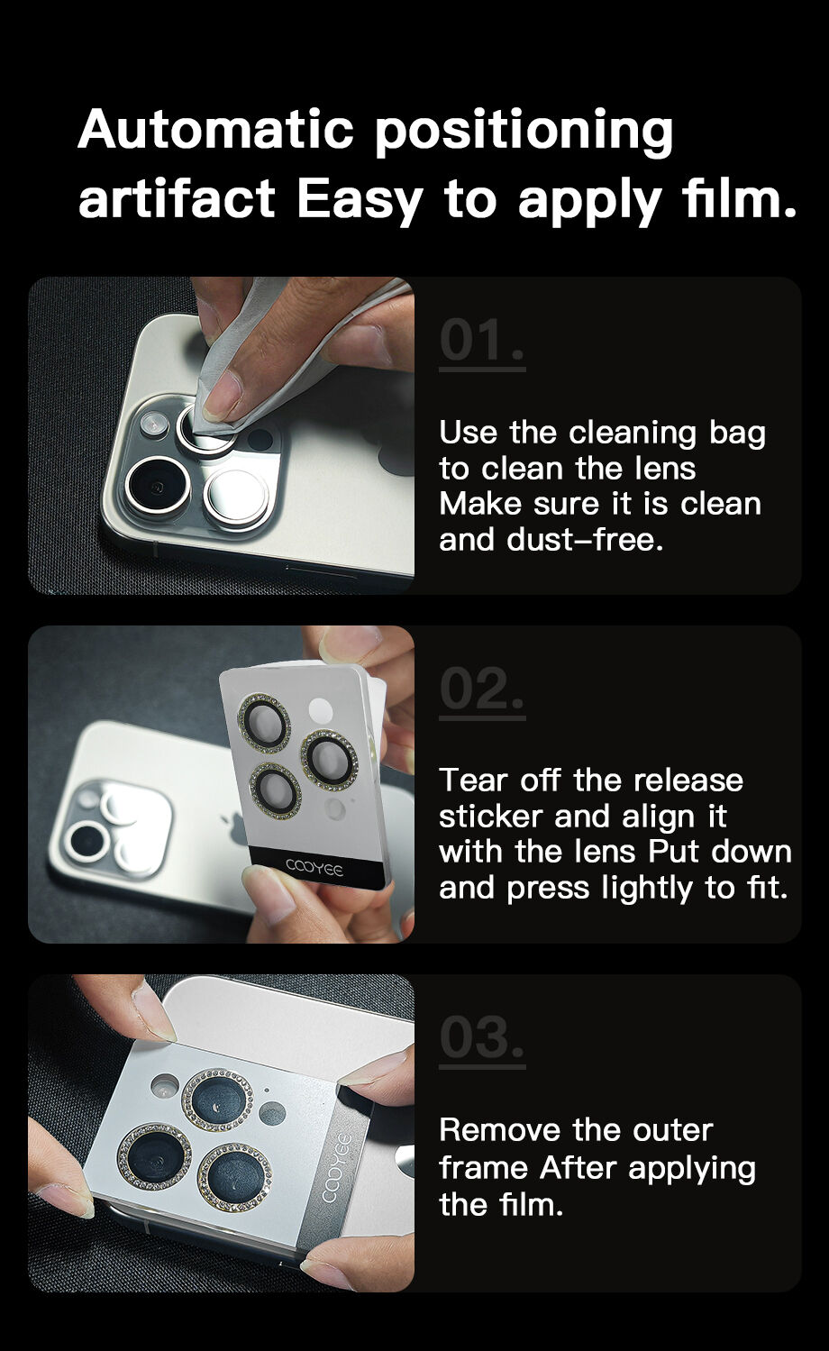 Buy Wholesale China 18k Gold + Austrian Diamonds Camera Lens Tempered ...