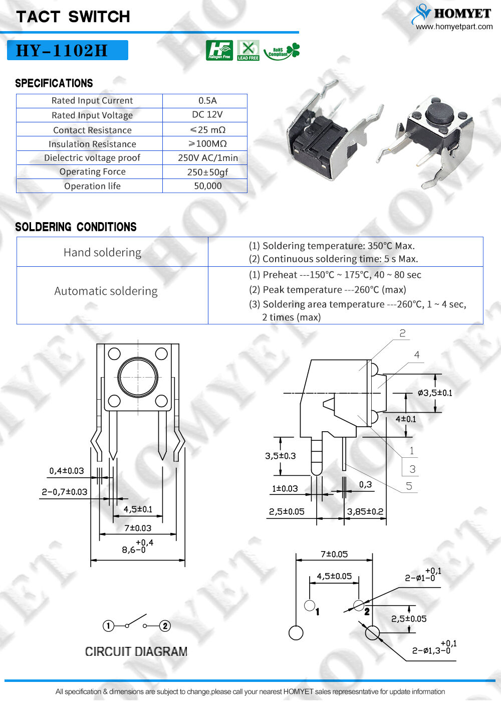Bulk Electronic Components Custom Touch Switch 6 * 6 * 5 Lower Bracket ...