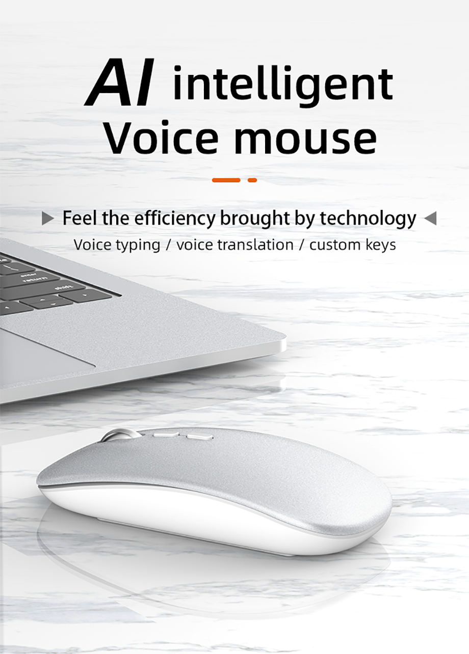Ai Intelligent Voice Mouse Wireless Bluetooth Voice Input To Text ...