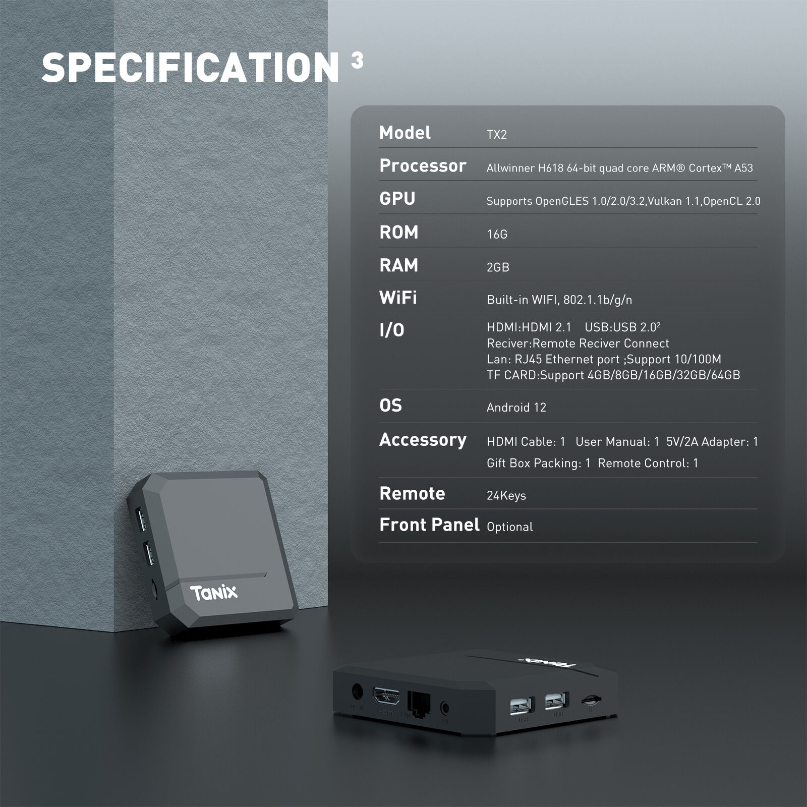 Ready Stock Android Os 12.0 4k Hdr Allwinner 618 Android Tv Box 2+16gb ...