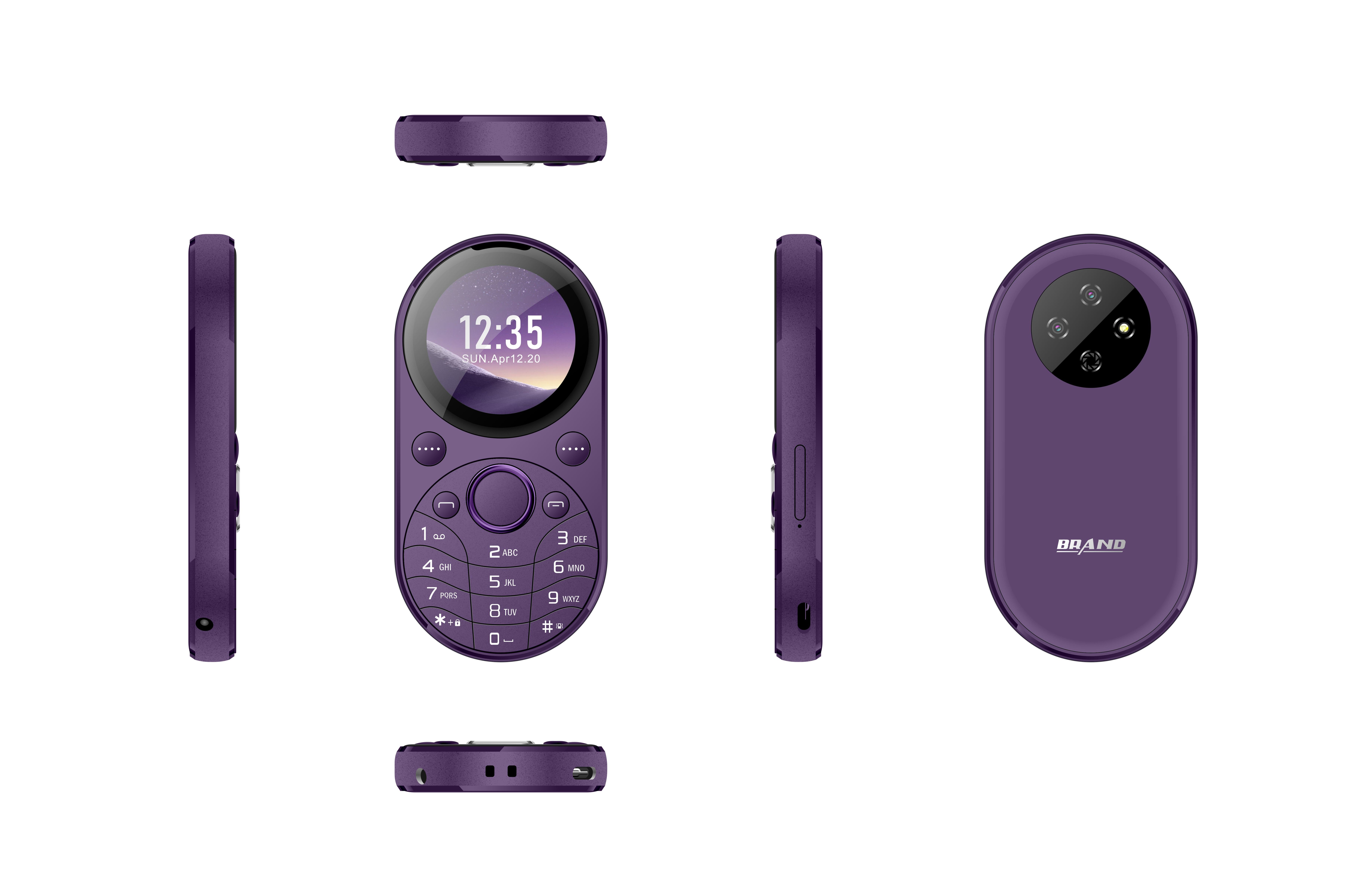 New Fashion Design I15 Mini Round Screen Dual Sim Keypad 32mb+32mb ...