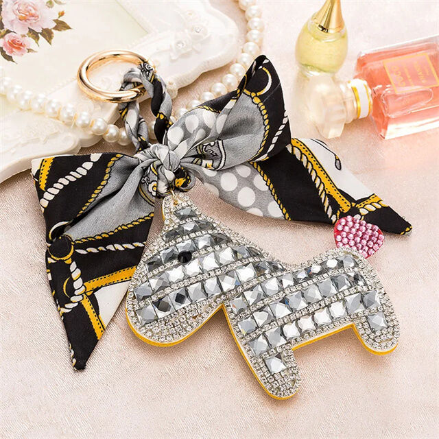 Buy Wholesale China Wholesale Plastic Keychains Charm Silk Scarves Key ...