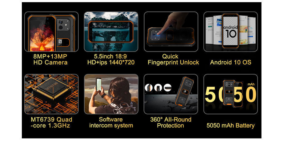 Touchscreen Mobile Phones 5.5 Inch Screen 3gb Ram 32gb Rom Android 10 ...