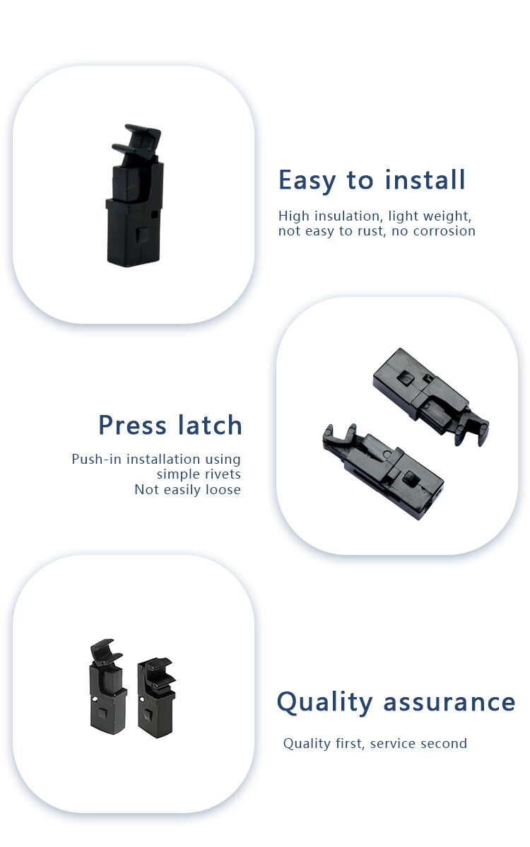 Plastic Push Latch, Mechanical Spring Automatic Switch Buckle, Plastic ...