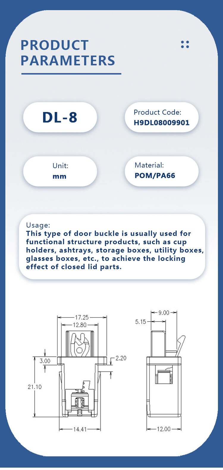 Buy Wholesale China Dl-8 Plastic Push Push Door Lock Automatic Switch ...