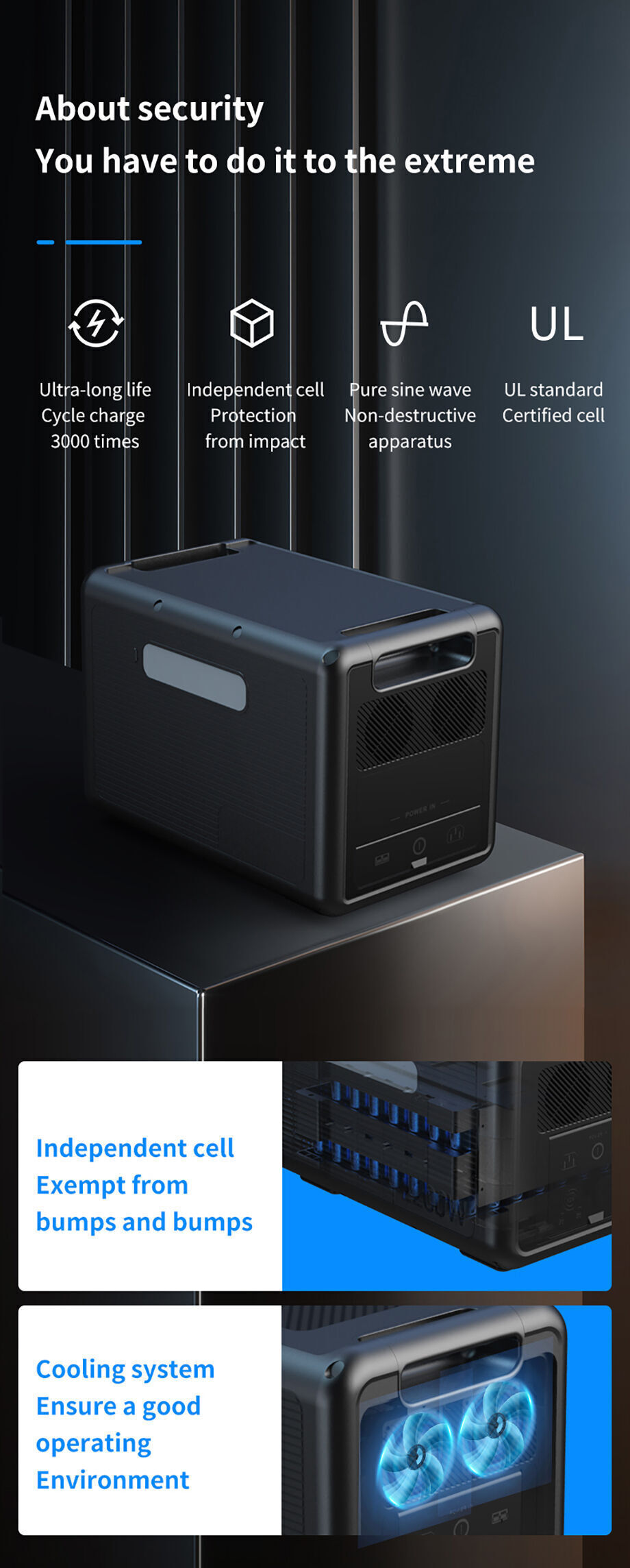 Battery Backup System Ups New Energy Storage Power Supply 1000w 2200w ...