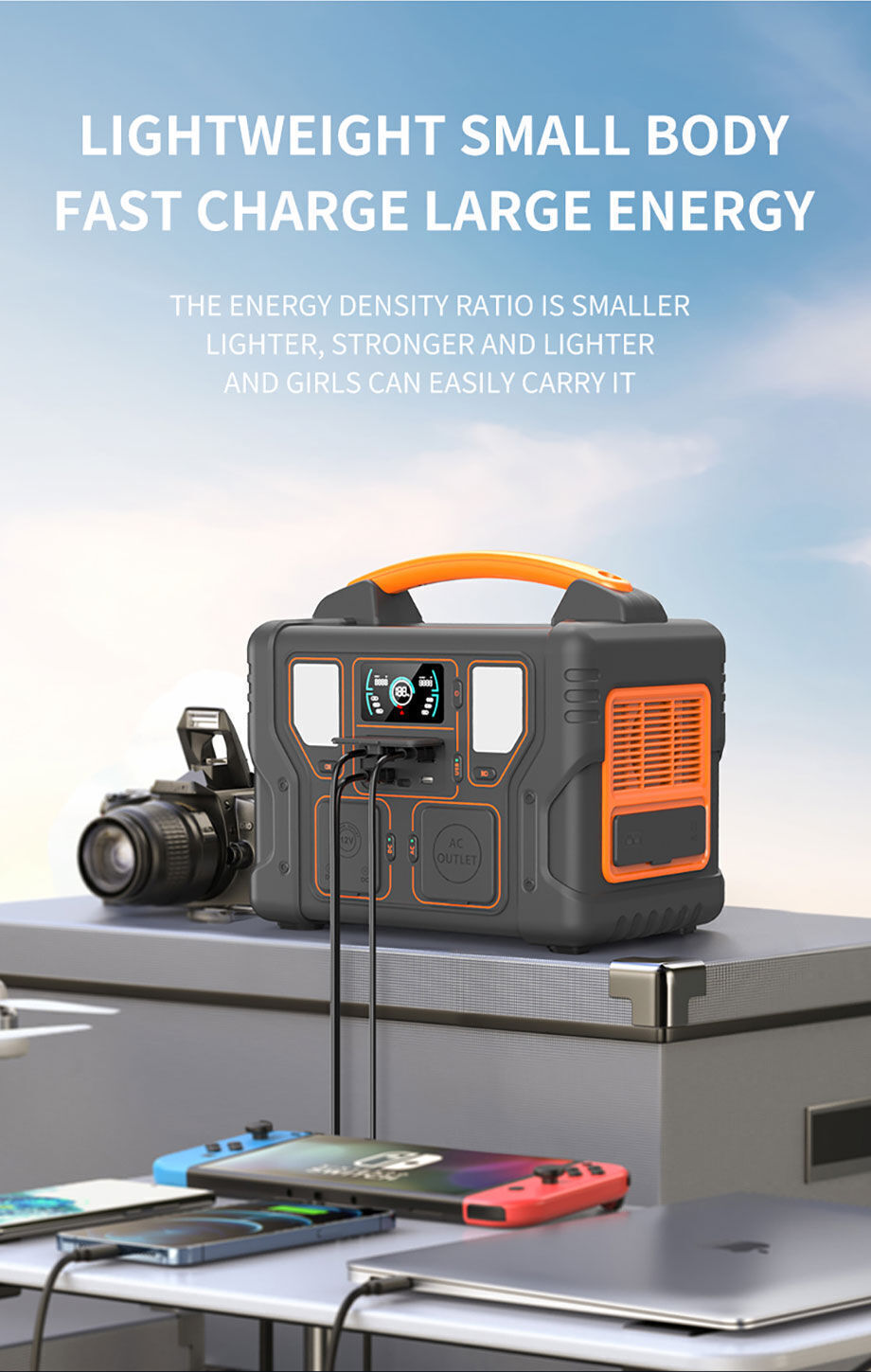 Energy Storage Emergency Outdoor Camping Home Backup 300w Solar ...