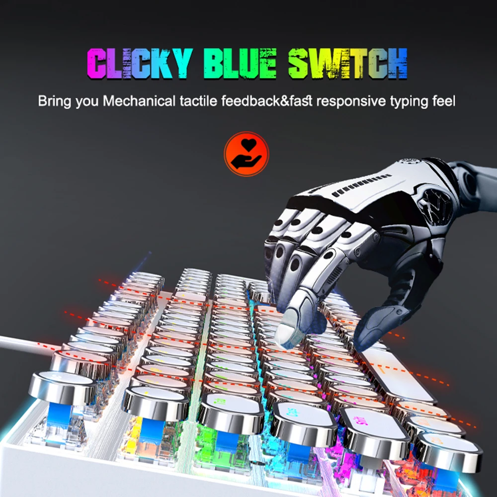 Buy Wholesale China Retro Mechanic Keyboard Optical Switch 75% Gaming ...