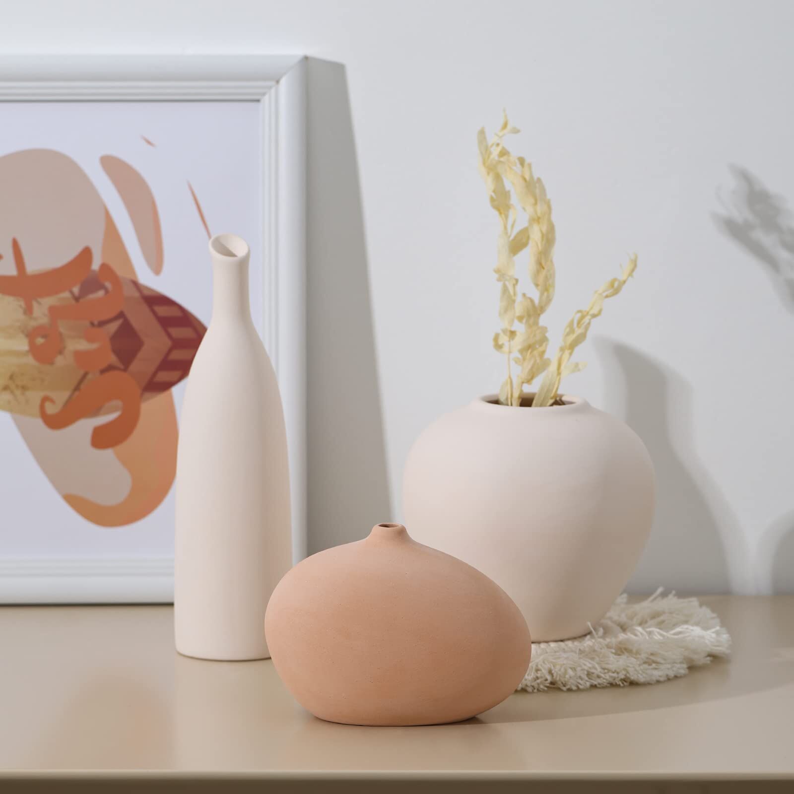 Buy Wholesale China 3pcs Ceramic Vase Set, Coffee Table Decor, Flower ...