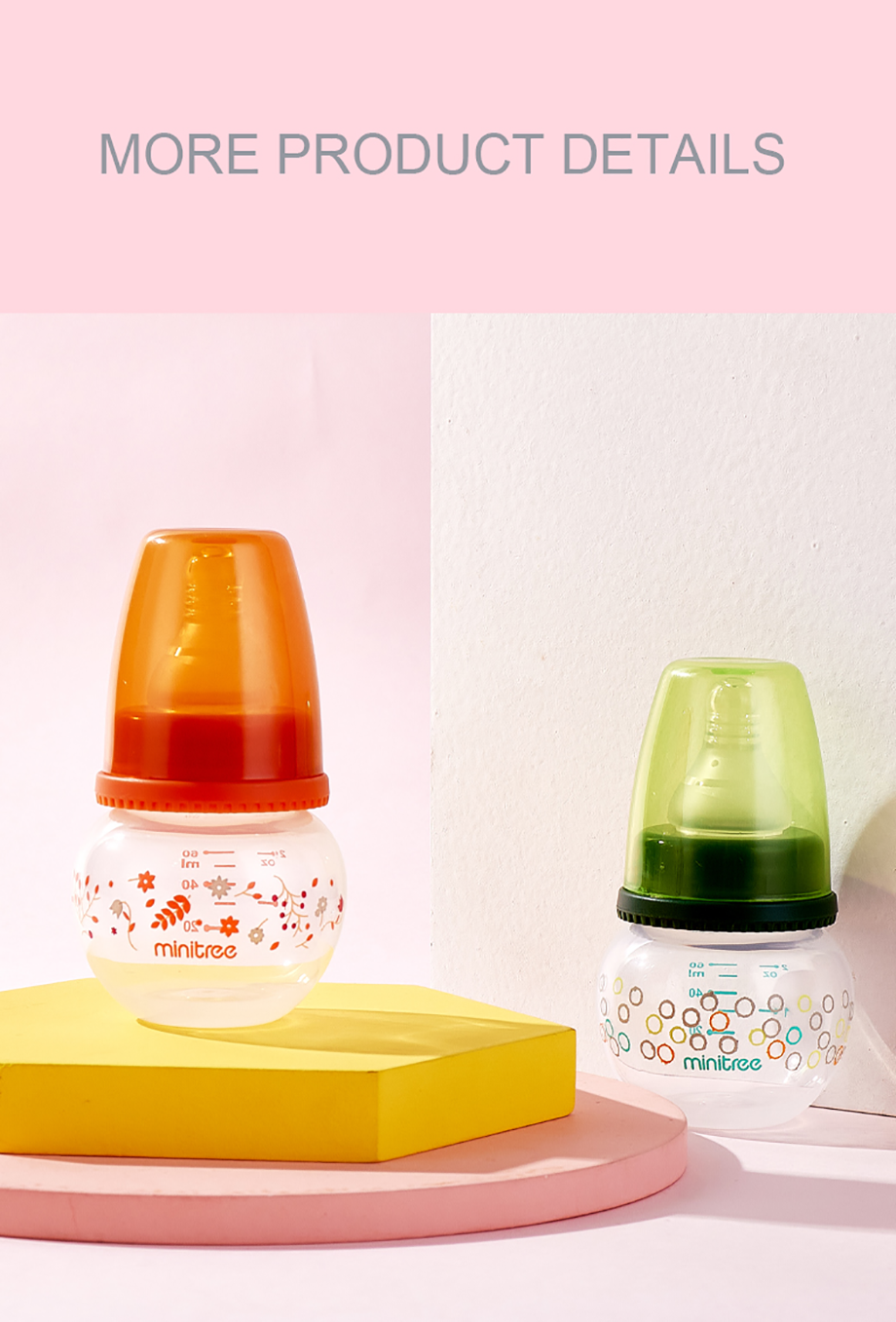 Factory Wholesales Mini Baby Juice Bottle 2 Oz 60ml Handless Baby ...