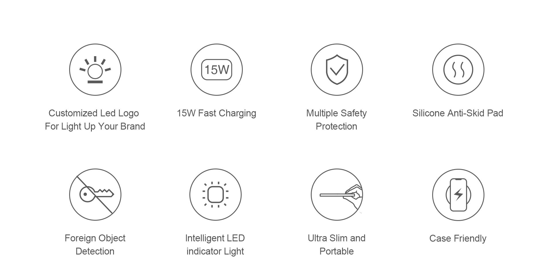 Buy Wholesale China High Quality Oem 15w Glowing Logo Wireless Charger ...