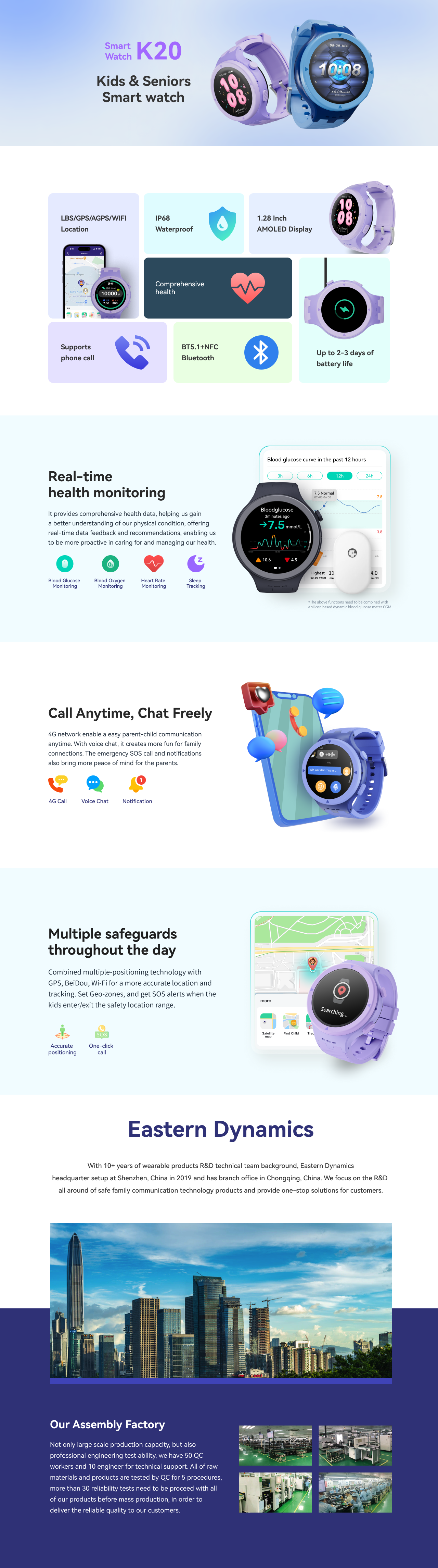 Wholesaler Oem Sos Personal Watch 4g Elderly Watch Sim Card Phone Call ...