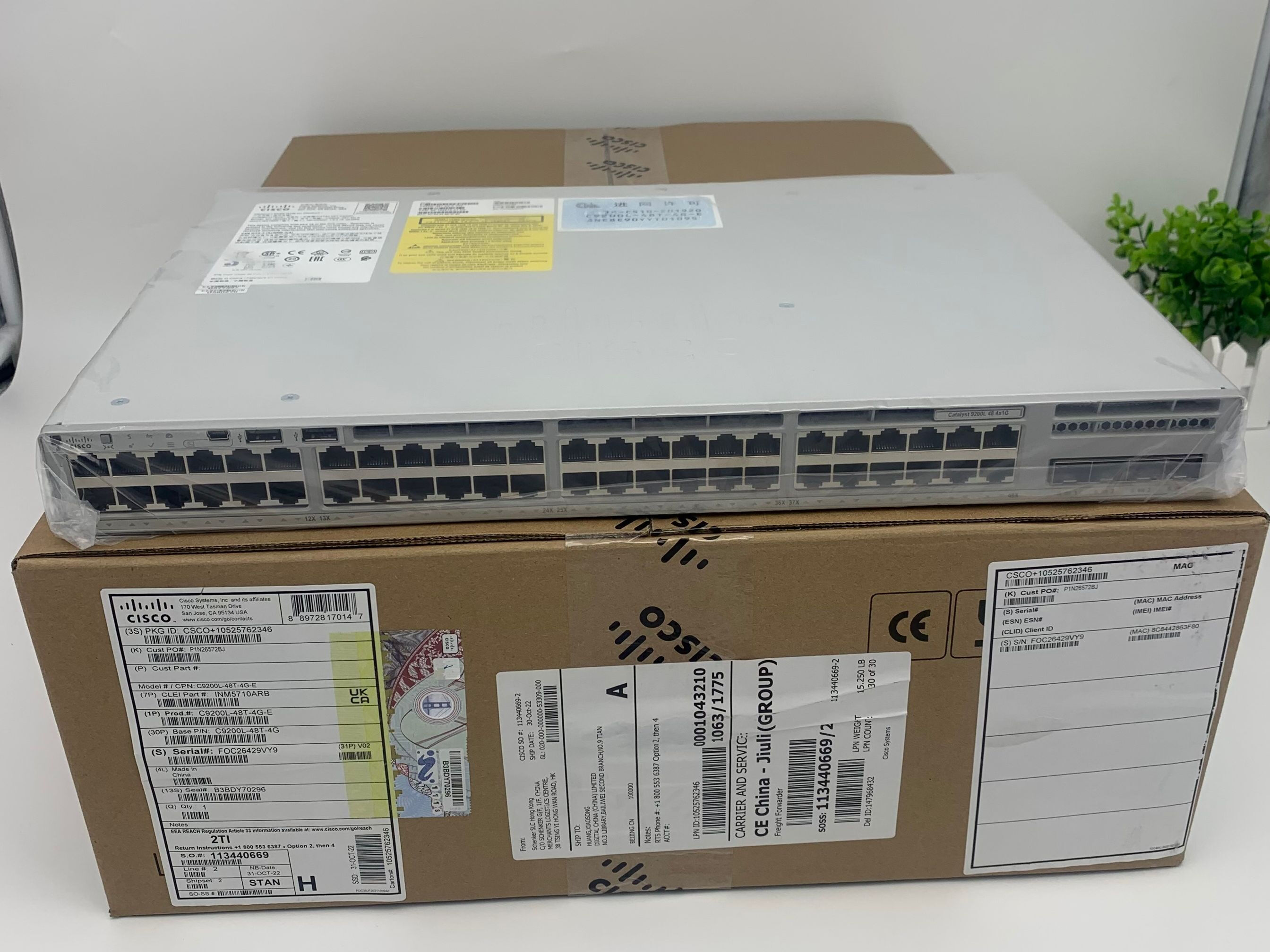 Buy Wholesale China Cisco Original New 9200 Series 48-port 10/100/1000 ...