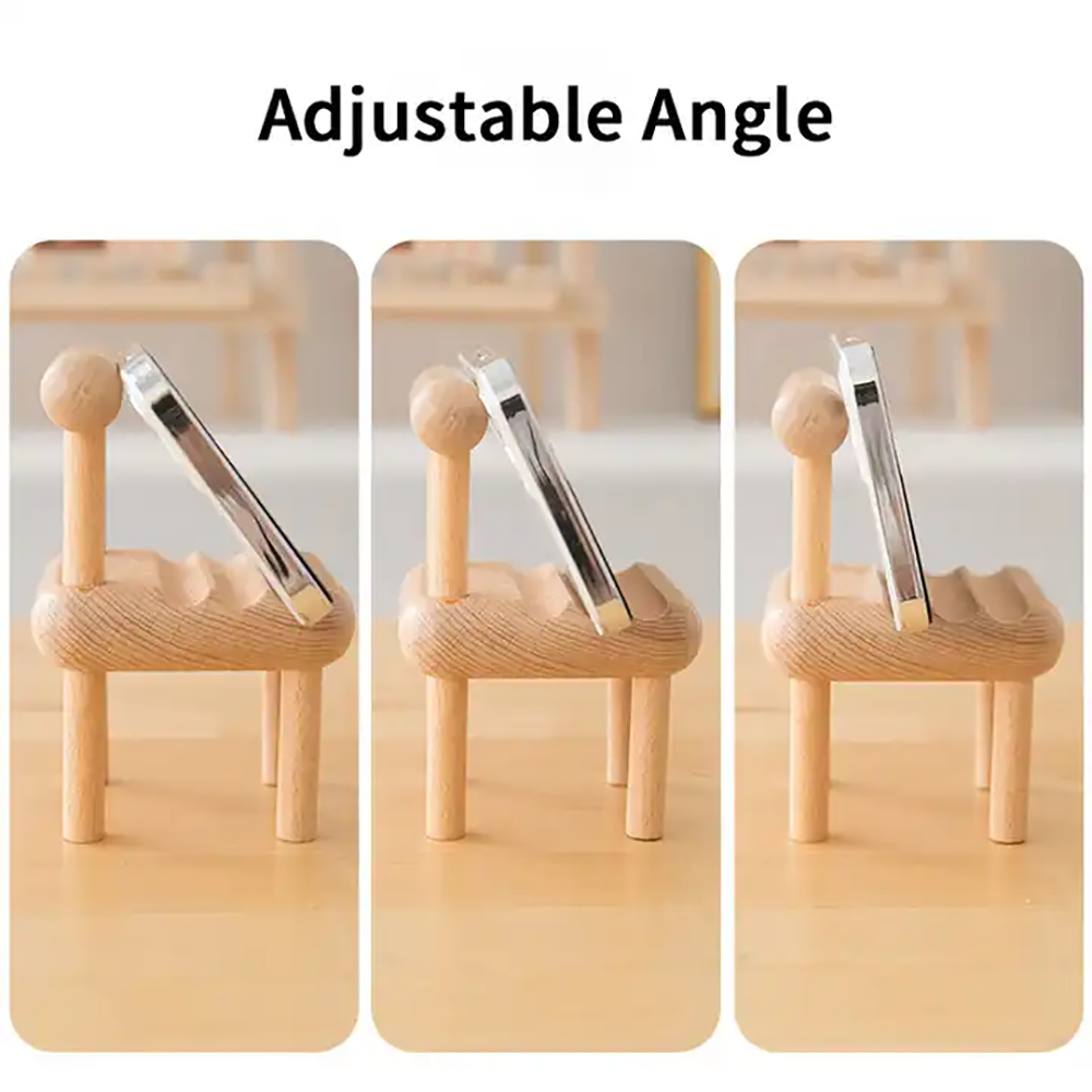 Universal Customized Handmade Beechwood Chair Desk Mobile Phone Holders ...