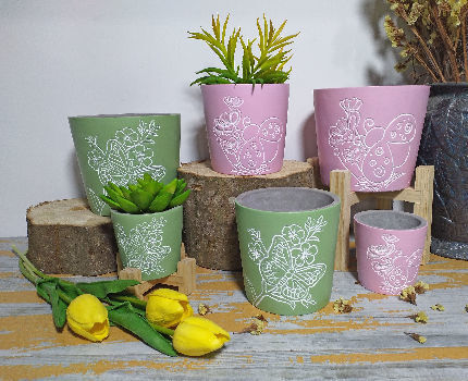 Buy Wholesale China Dragonfly Cement Flower Succulent Planter Pot ...