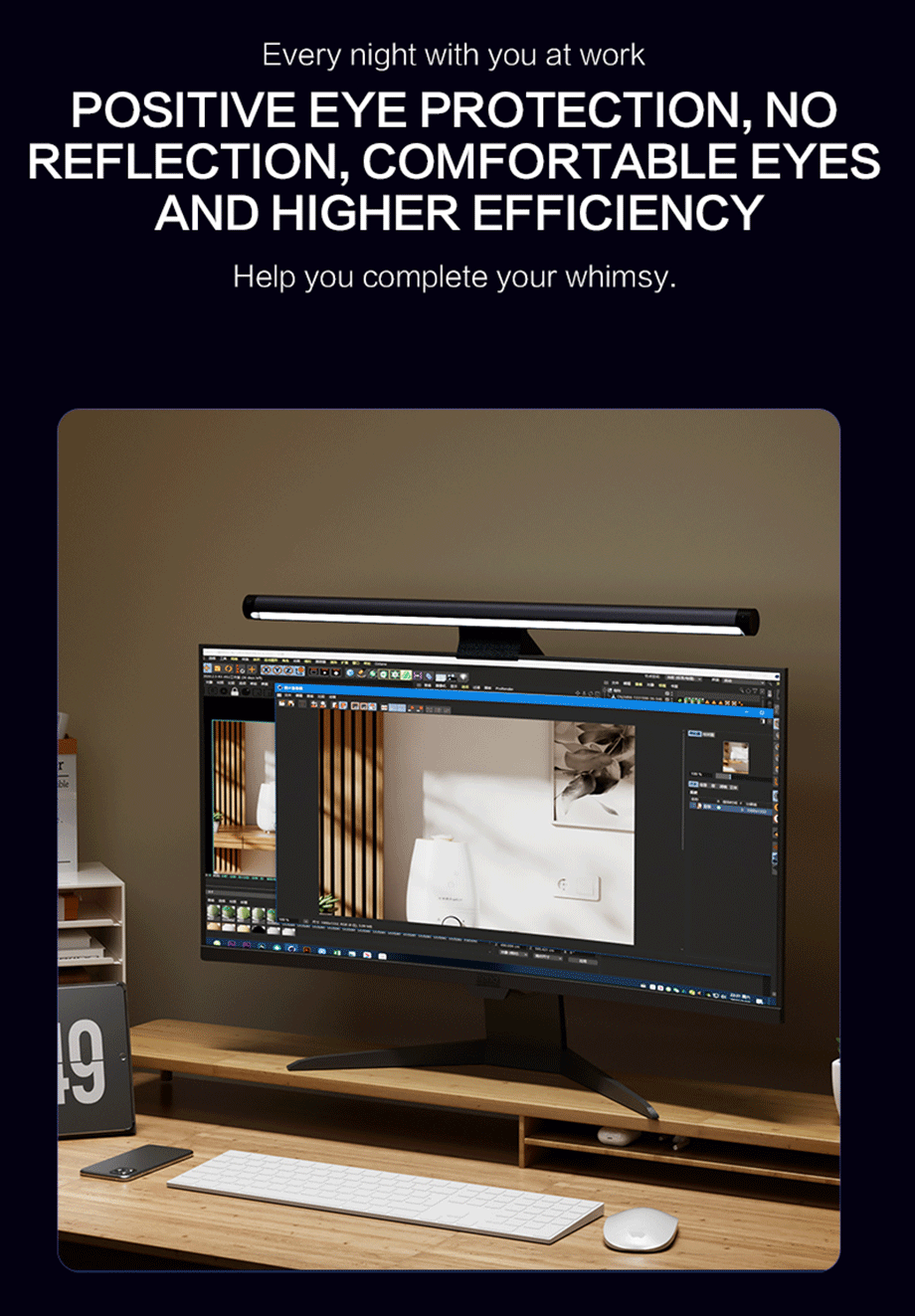 Buy Wholesale China Home Office Gaming Usb Reading Monitor Lamp ...