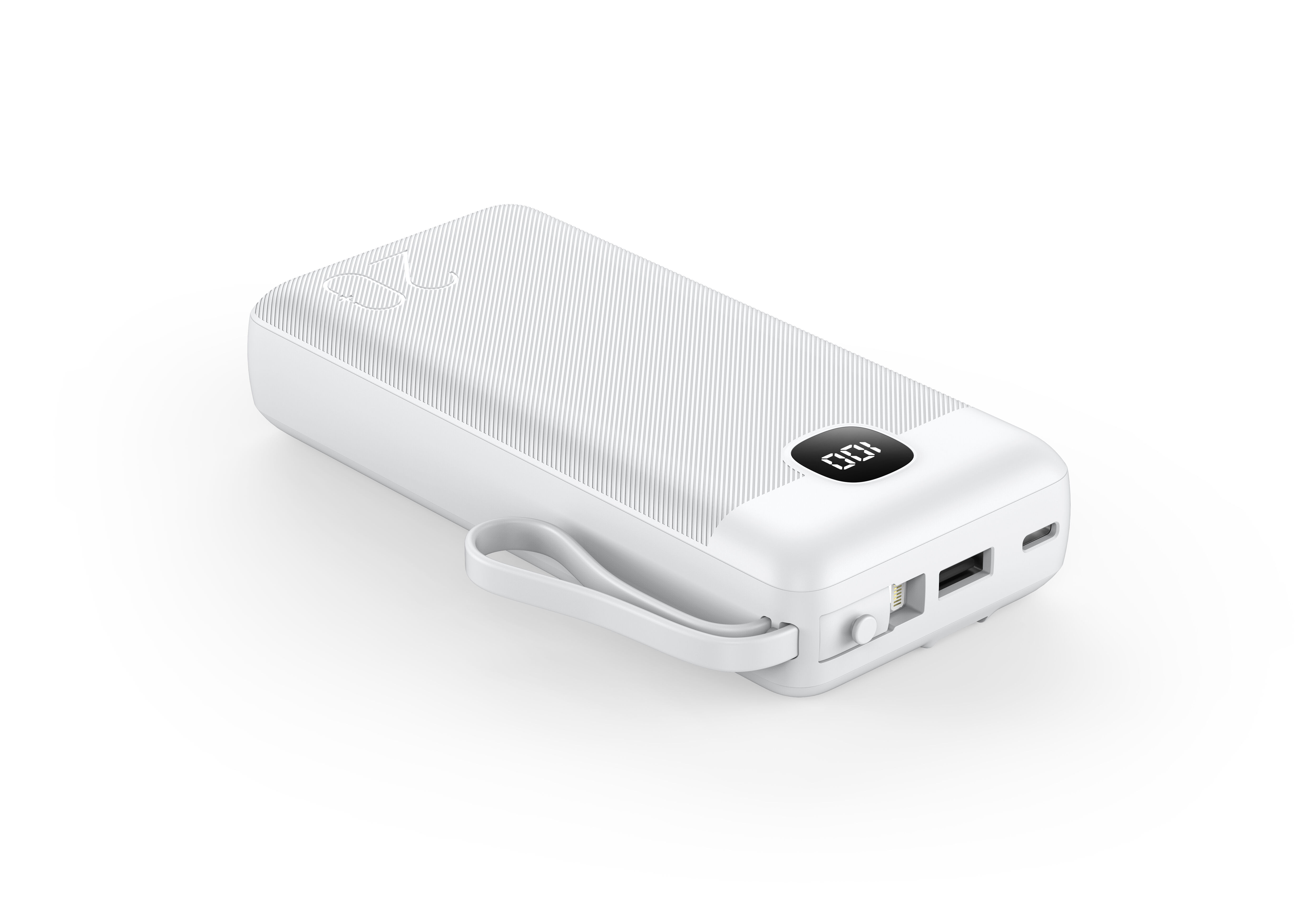 Portable Pd22.5w Fast Charge Power Bank 20000mah Built In Cables, Pd22 ...