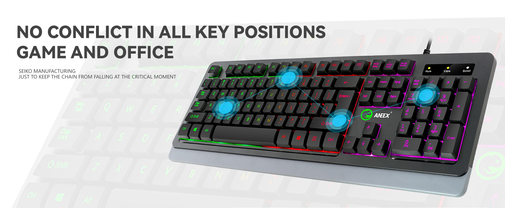 Buy Wholesale China Gaming Keyboard Ergonomic Wired Membrane Keyboard ...