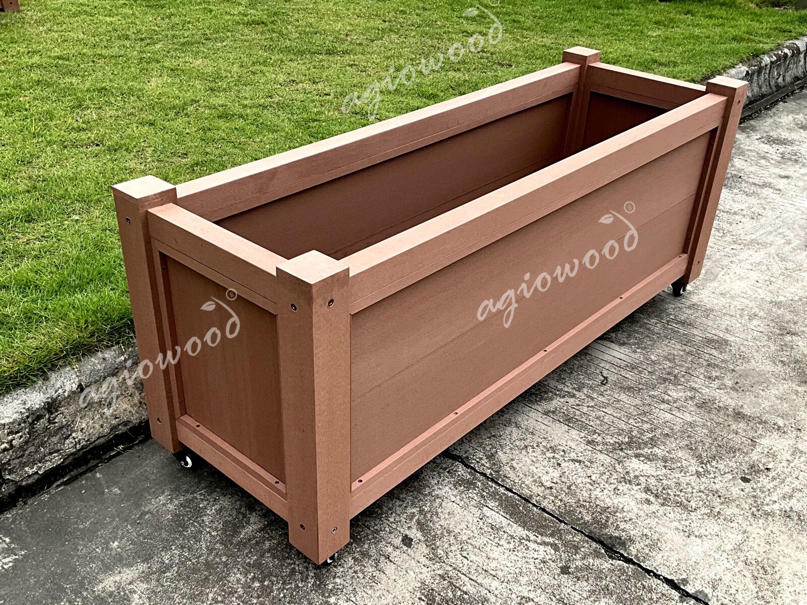 60 Inch Planter (with/without Casters) - Wood + Pp Composite (wpc) $245 ...