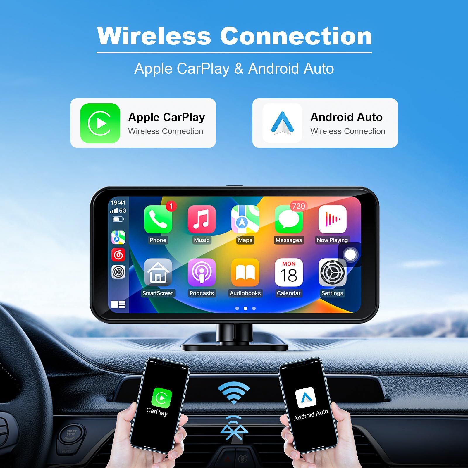 Buy Wholesale China 6.25 Inch Portable Wireless Carplay And Android ...