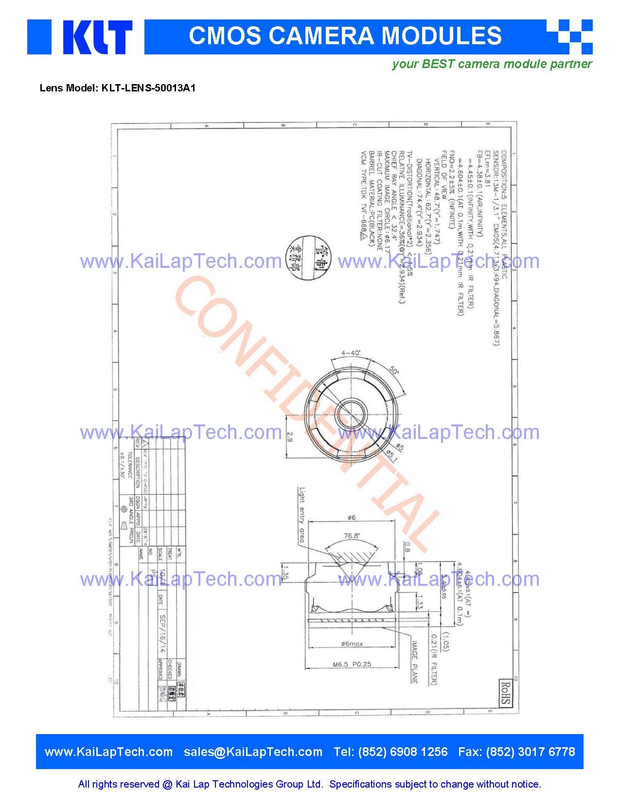 Buy Wholesale Hong Kong SAR Klt-d3ma-imx258 V3.0 13mp Imx258 ...