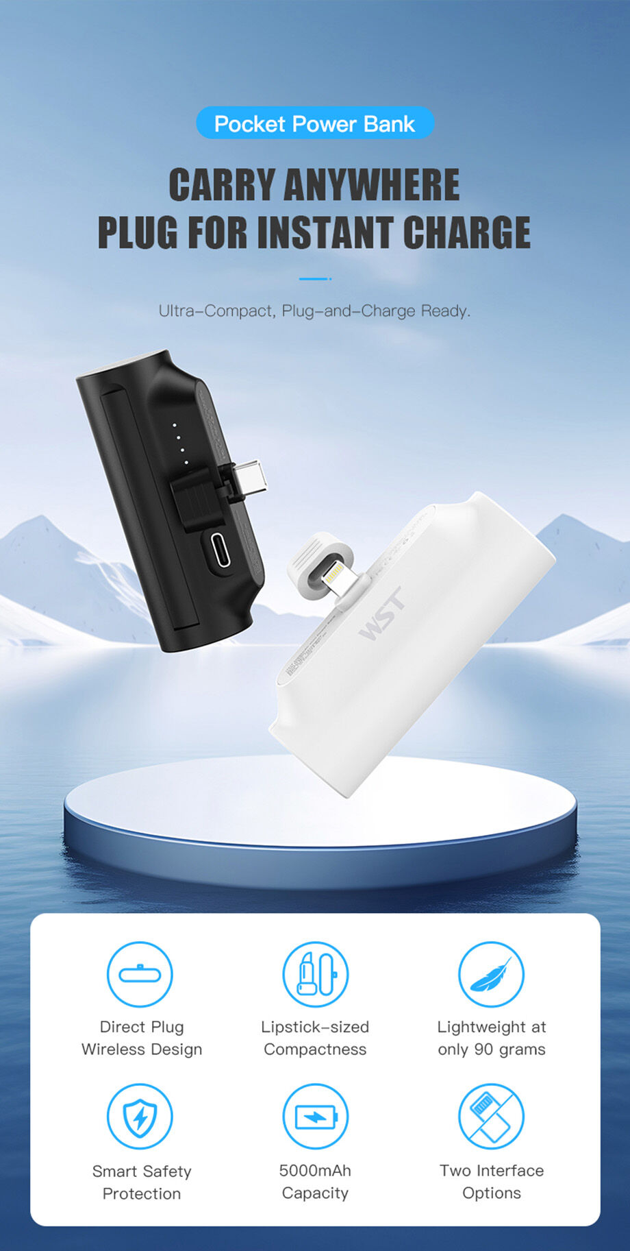 Buy Wholesale China Wst Portable Mini Keychain Power Bank Batterie ...
