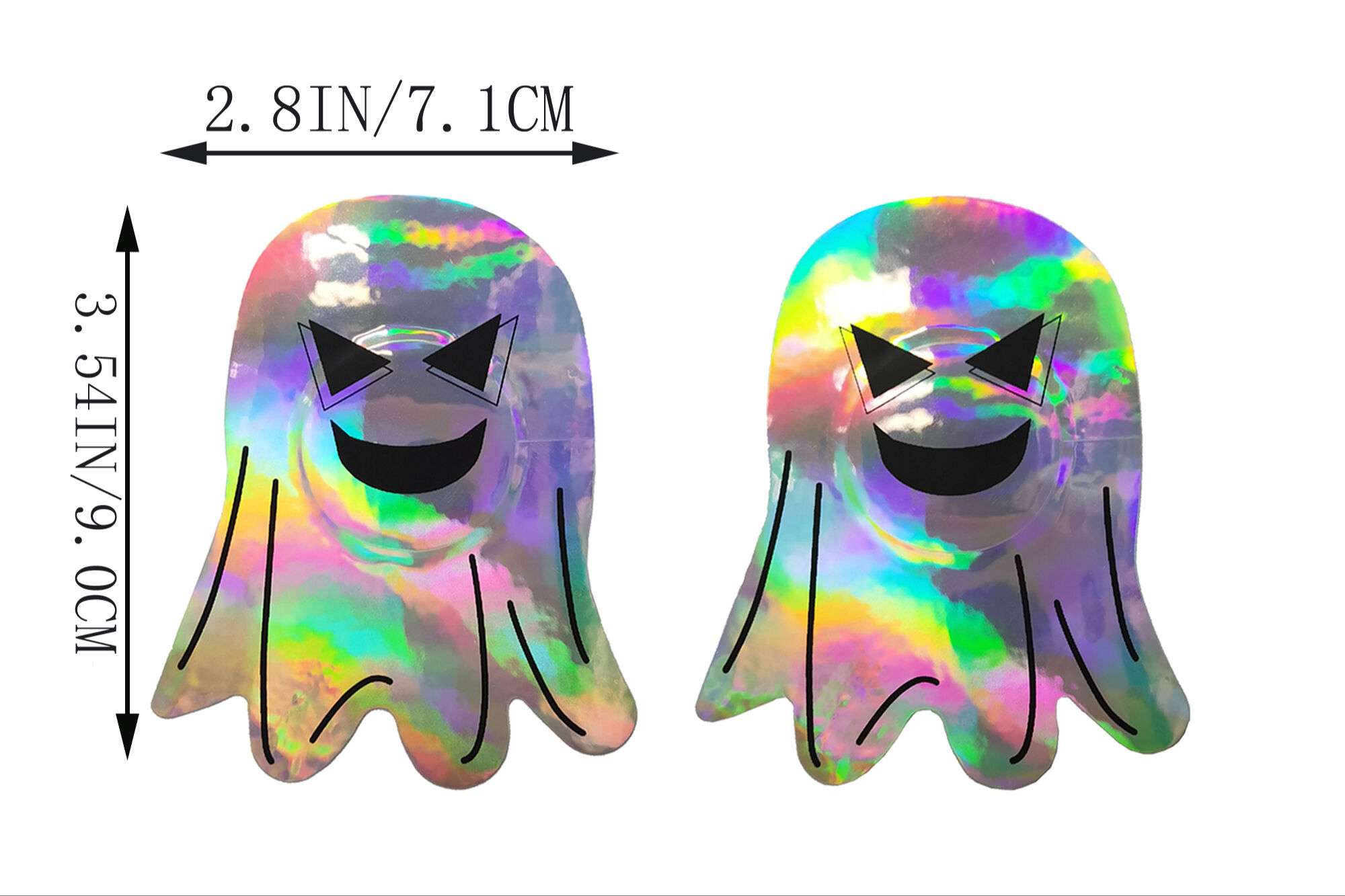 In Stock Halloween Ghost Shape Nipple Covers Tpu Material Nipple ...
