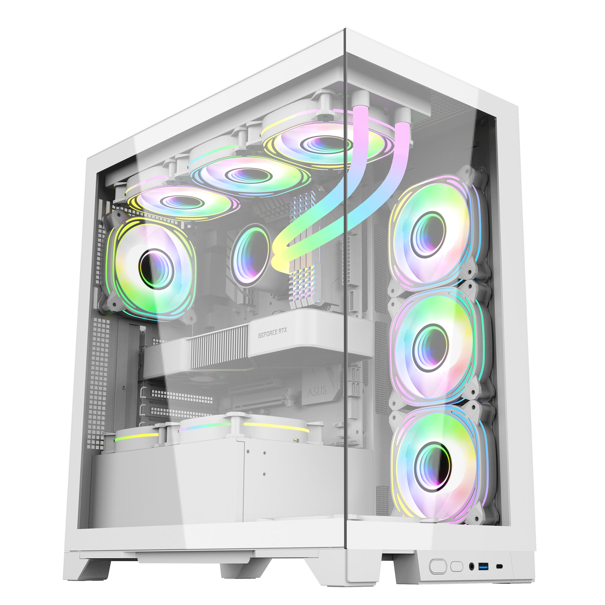 Buy Wholesale China Factory Wholesale Gaming Pc Case Full Glass Panel 0 ...