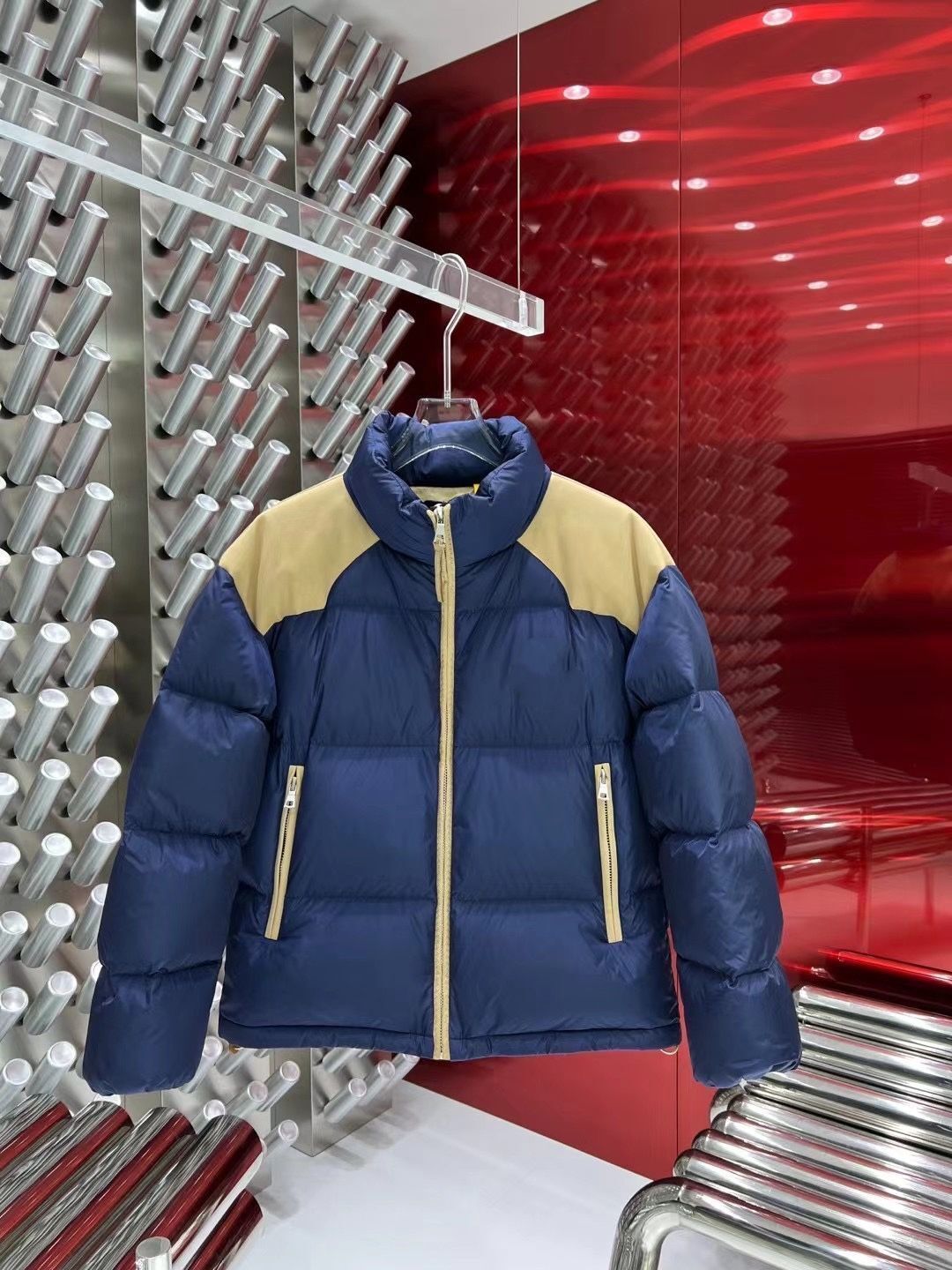 Men's Designer Jacket Winter Jacket Monc Puffer Jacket Short Glossy ...