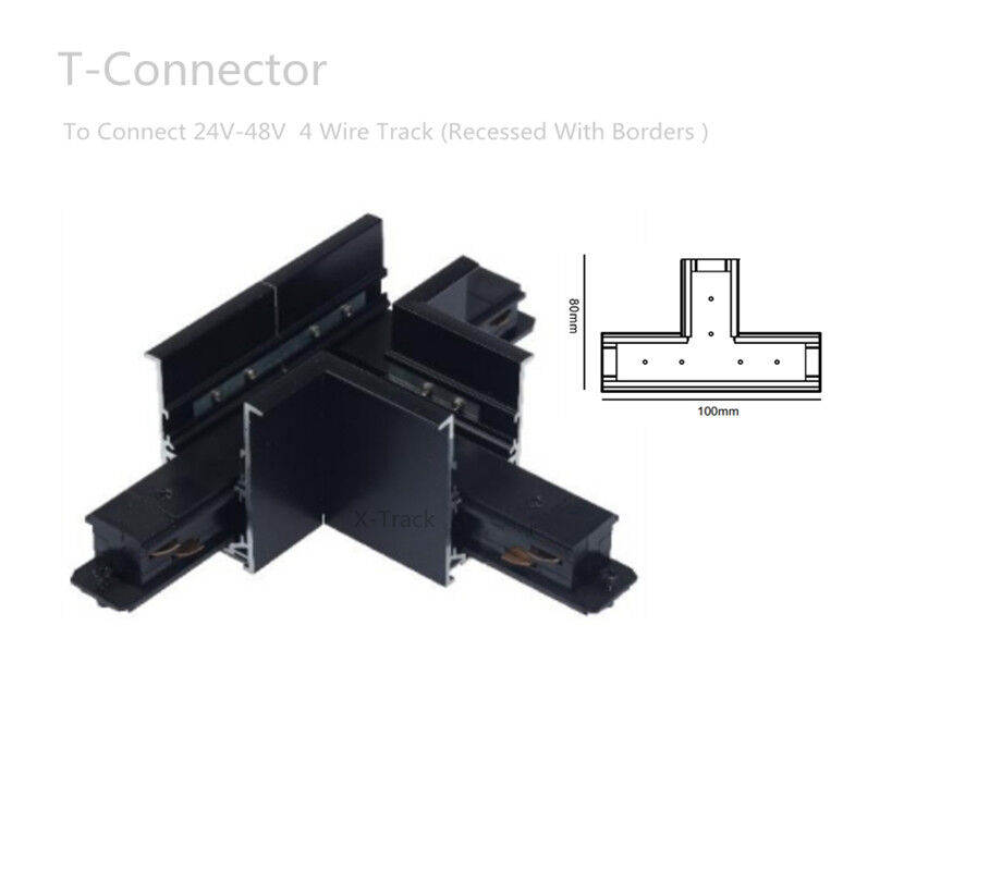 4 Wires Magnetic Lighting Track System 24v-48v Recessed Led Track ...